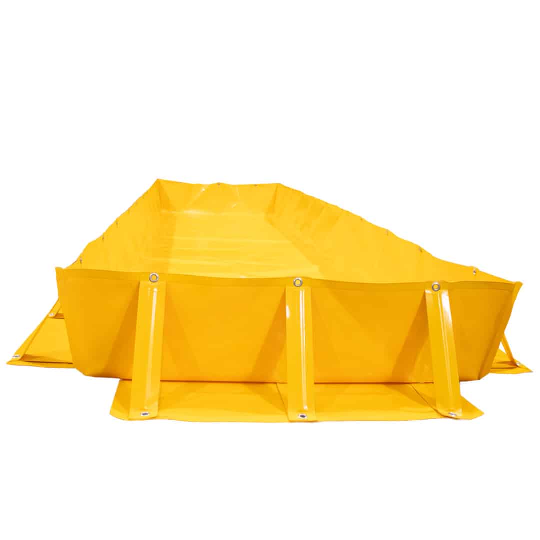Portable Containment Bund 900gsm Yellow PVC — Spilldoc Australia